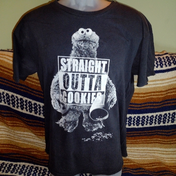 Sesame Street | Shirts | Sesame Street Cookie Monster Straight Outta ...